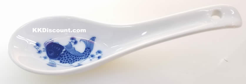 Modern Blue Koi Fish Soup Spoon - K. K. Discount Store