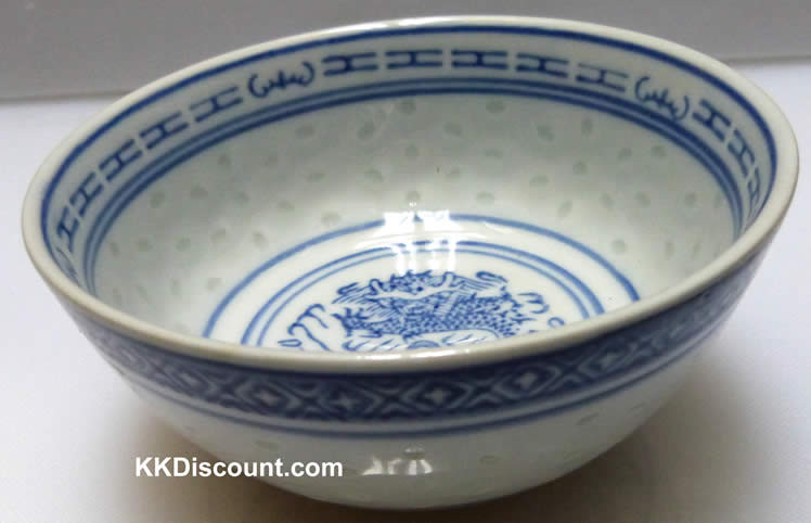Rice Pattern 7 inch Soup Bowl - K. K. Discount Store