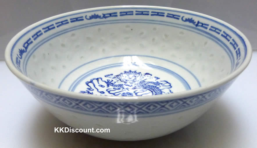 Rice Pattern 7 inch Soup Bowl - K. K. Discount Store