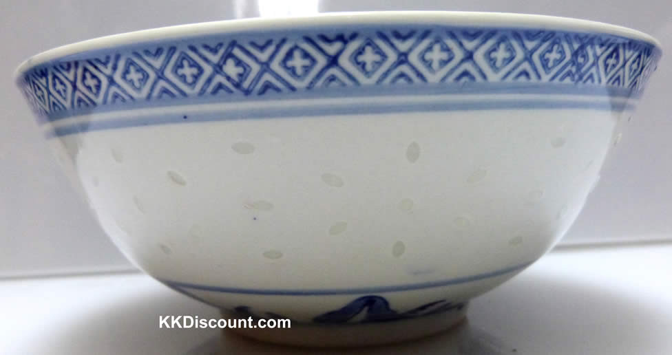 Rice Pattern 7 inch Soup Bowl - K. K. Discount Store