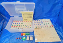 Ivory Color Mahjong Tiles Game Set with Numbers and English Instruction ...
