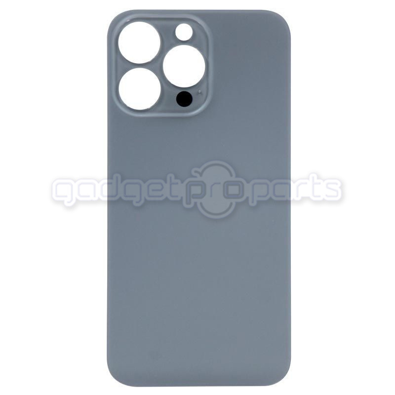 Back Glass (Big Camera Hole) for iPhone 13 Pro Max (Blue) - Gadget Pro ...
