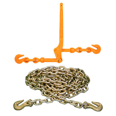 Tuffy High-Strength Lever Binder + 5/16" Grade 70 Tie Down Chain