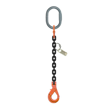 7/32" x 20 ft Type SOSL Single Leg Grade 100 Chain Sling - 2700 lbs WLL