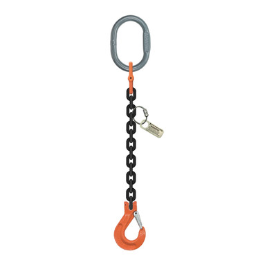 5/8" x 20 ft Type SOS Single Leg Grade 100 Chain Sling - 22600 lbs WLL