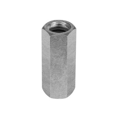 Chicago 1/2"-13 Zinc-Plated Steel Coupling Nut - #25530 1
