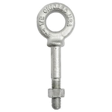 Chicago 1" x 6" Shoulder Eye Bolt - 10000 lbs WLL - #08551 9