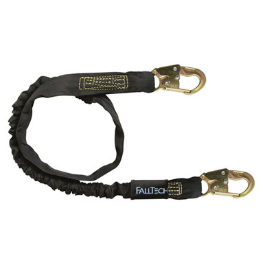 FallTech 6ft WeldTech Single Leg Web Lanyard w/ Snap Hooks - #8243