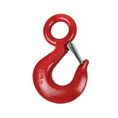 Pewag 8 Ton ELD Grade 80 Alloy Eye Hoist Hook w/ Latch - #10107000000