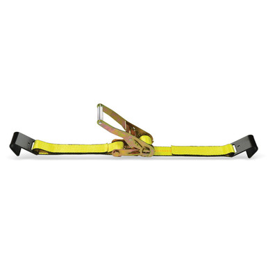 2" x 30 ft Flat Hook Ratchet Strap - 3335 lbs WLL