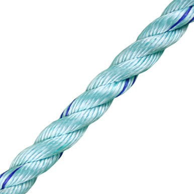 CWC 3/4" BlueSteel 3-Strand Rope | 13900 lbs Breaking Strength - #402097