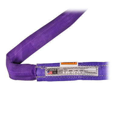 Tuffy Purple 3 ft Endless Flexi-Grip Round Sling - 2600 lbs WLL - # ...