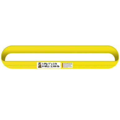 Tuffy 1 Ply 1" x 3 ft Endless Type 5 Web Sling - 3100 lbs WLL - #EN1901P-03