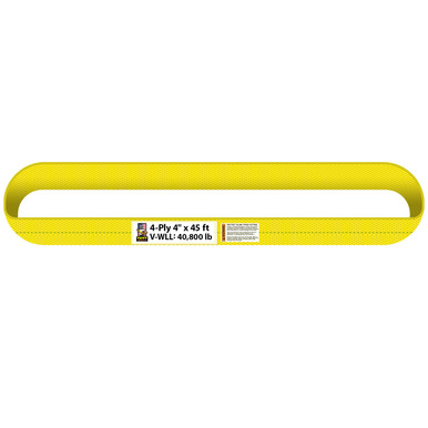 Tuffy 4 Ply 4" x 45 ft Endless Type 5 Web Sling - 40800 lbs WLL - # ...