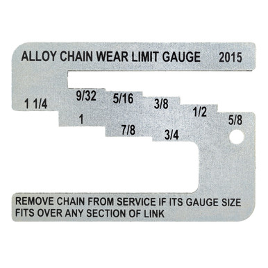 Peerless Go-No-Go Gauge for Alloy Chain Inspection