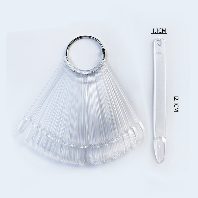 Nail Art Display Fan (Clear-50 pcs) | Sweet Squared