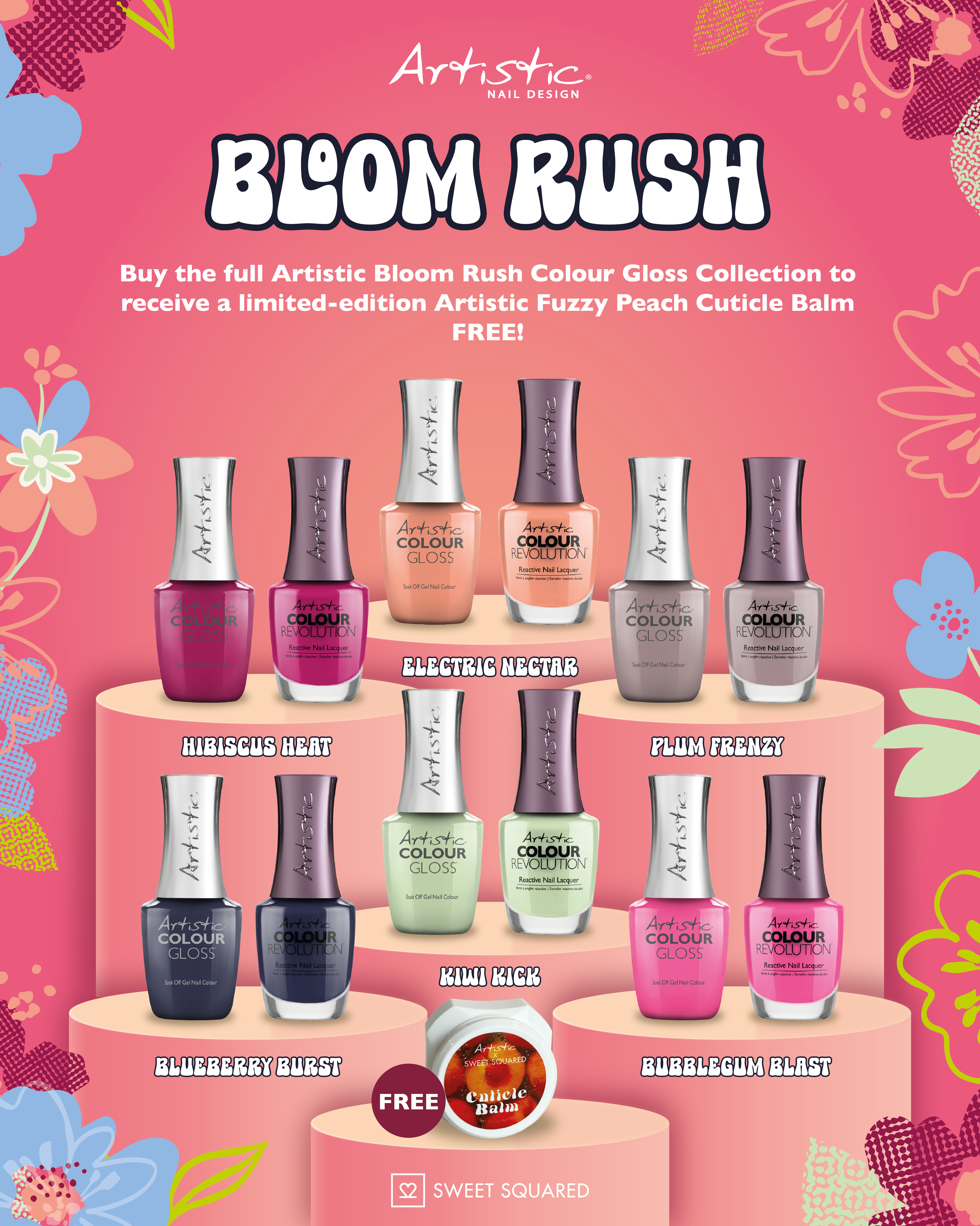 ARTISTIC SPRING LAUNCH - BLOOM RUSH COLLECTION - Sweet Squared