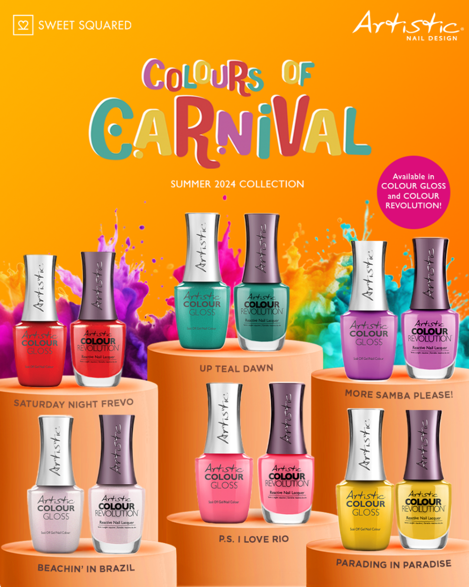 ARTISTIC SUMMER COLLECTION LAUNCH - COLOURS OF CARNIVAL - Sweet Squared