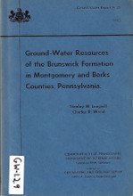 Ground-Water Resources of the Brunswick Formation in Montgomery and ...