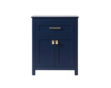Adian Bathroom Storage Freestanding Cabinet in Blue