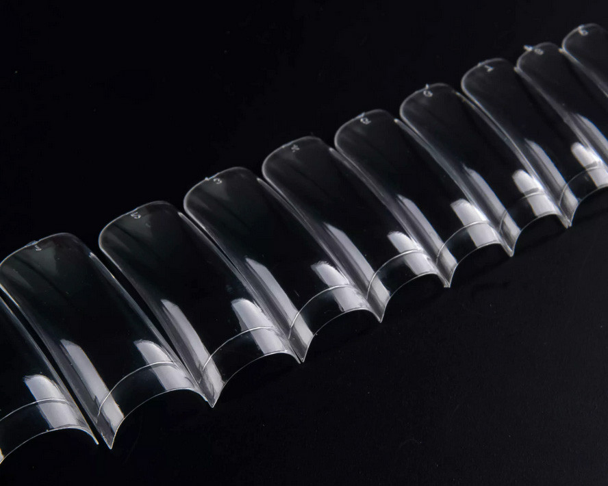 Stiletto Groove Clear French Nail Tips (Box of 120 or 500)