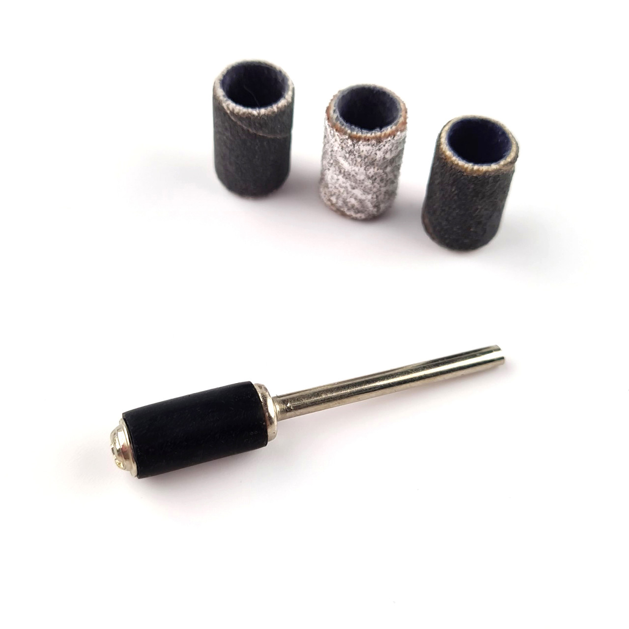 Adjustable Rubber & Steel Mandrel Bit for Sanding Arbor Bands (E-File)