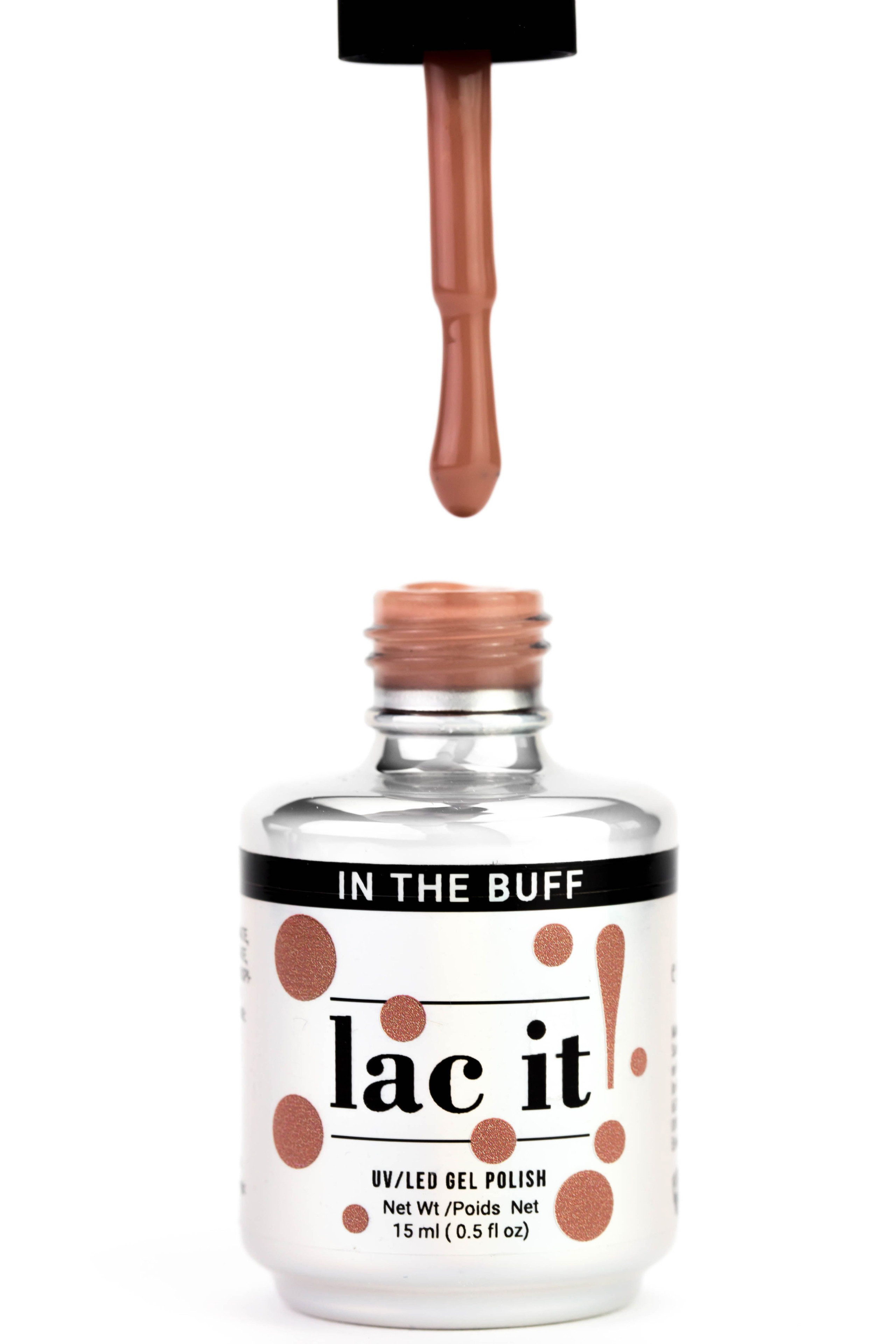 Lac It!™ Advanced Formula Gel Polish - In The Buff (15ml Bottle)