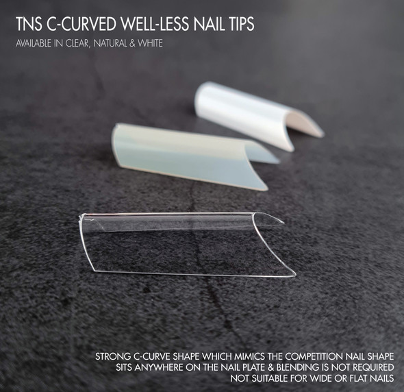 Stiletto Groove Clear French Nail Tips (Box of 120 or 500)