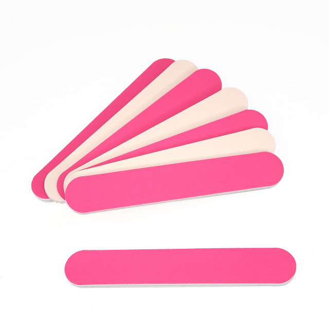 Pink Mini Nail File 180/240 Grit - 50 or 100PCS