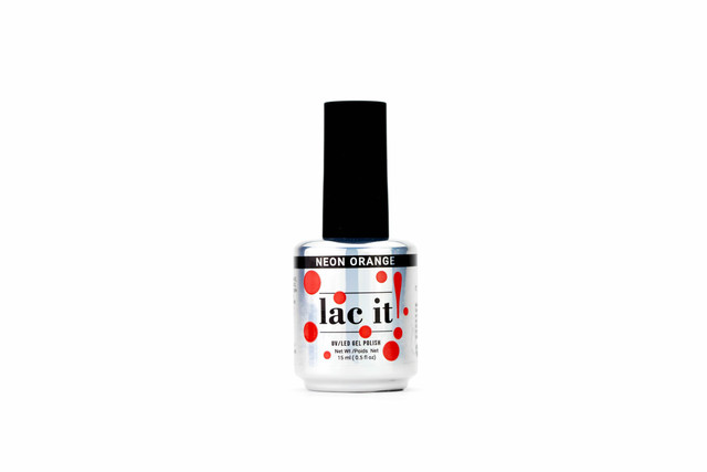 Lac It!™ Advanced Formula Gel Polish - Neon Orange (15ml Bottle)