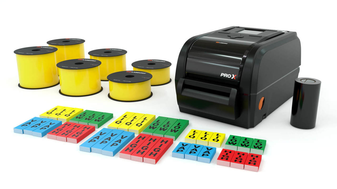 LabelTac® Pro X - Yellow Ammonia Pipe Marking Bundle | LabelTac