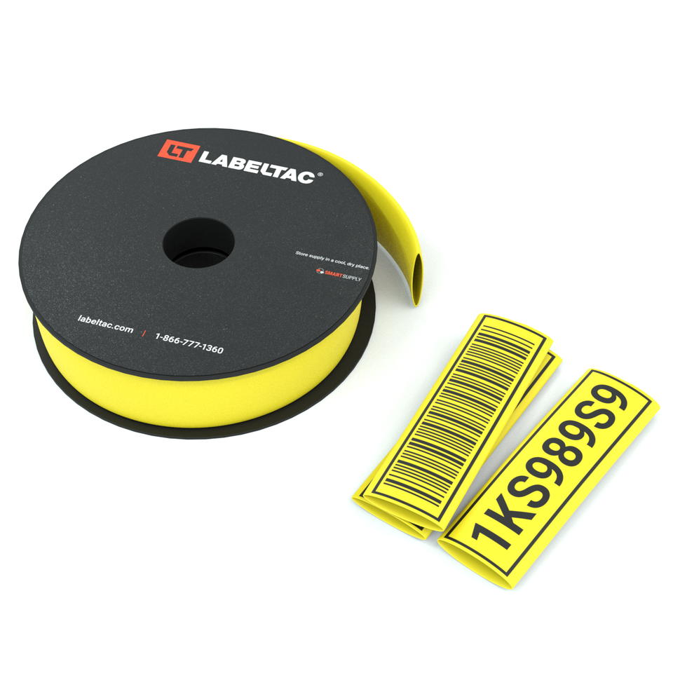 Printable Heat Shrink Tubing Label Material for LabelTac Thermal Printers