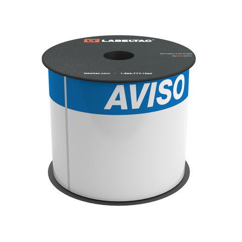 LabelTac® 4 and Pro Model Aviso (Notice) Die-Cut Label Roll | LabelTac