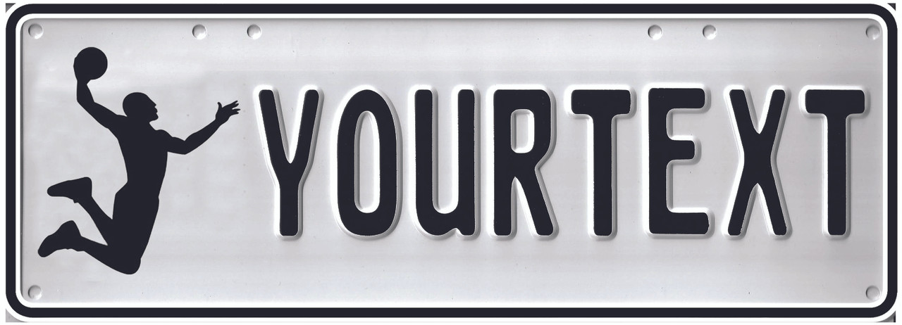 Basketball Slam Custom Plate - GR8PLATES