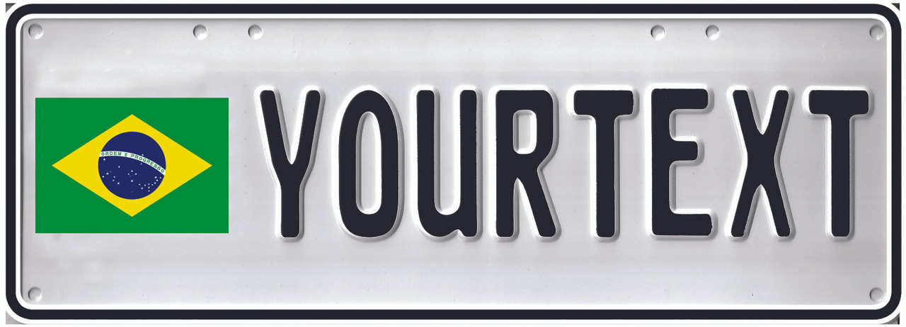 Brazil Custom Plate - GR8PLATES