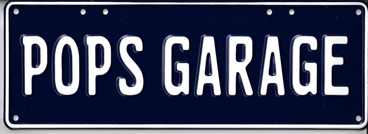 POPS GARAGE - GR8PLATES