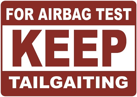 KEEP TAILGATING SIGN - GR8PLATES