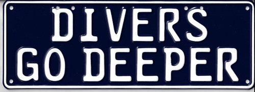 DIVERS GO DEEPER - GR8PLATES