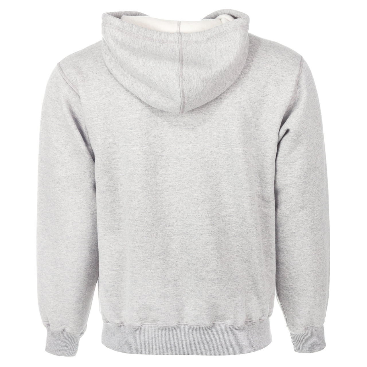 Check Hooded Full Front Zipper | Silver Gray | 100% Cotton