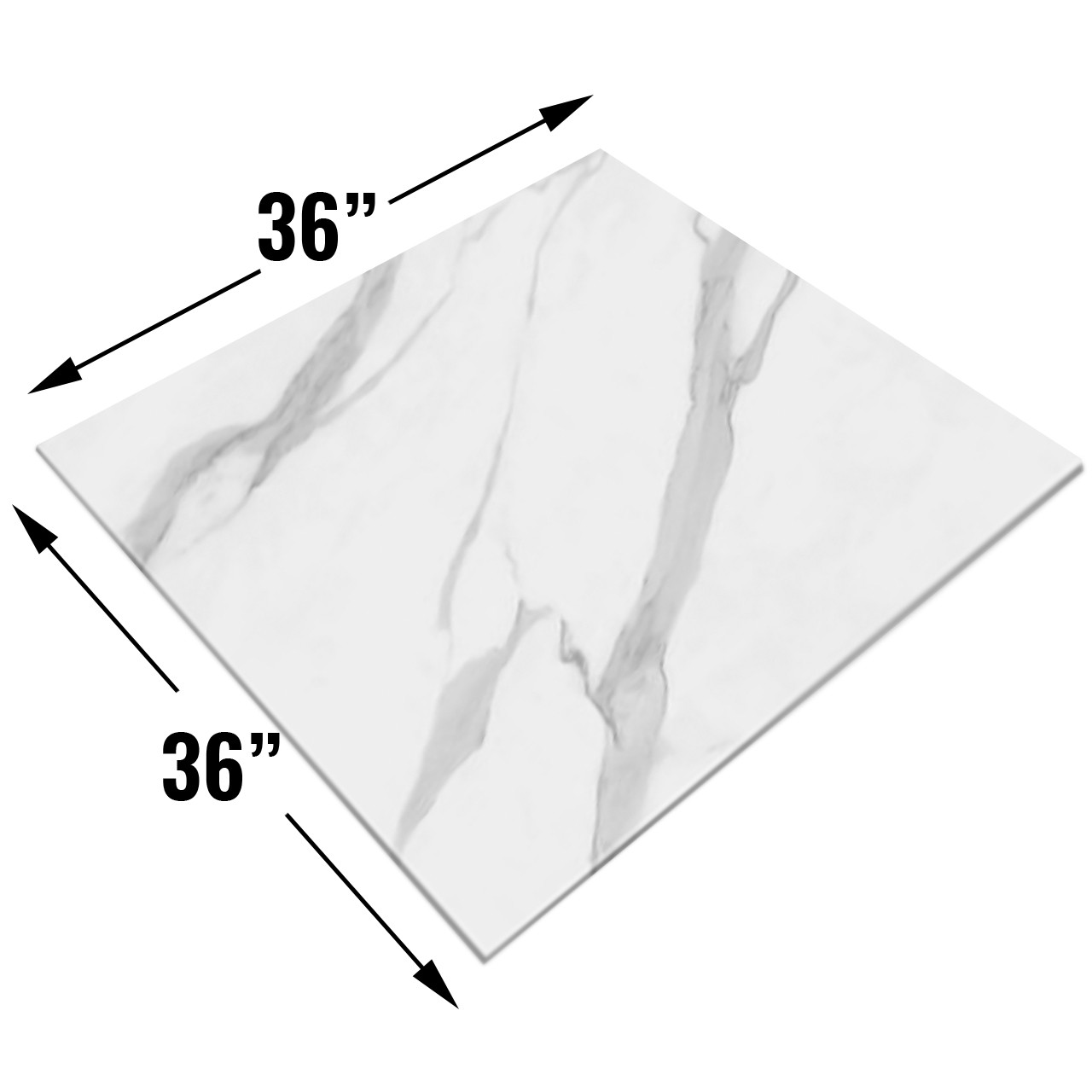 36" x 36" Calacatta Gold Marble Tile Honed