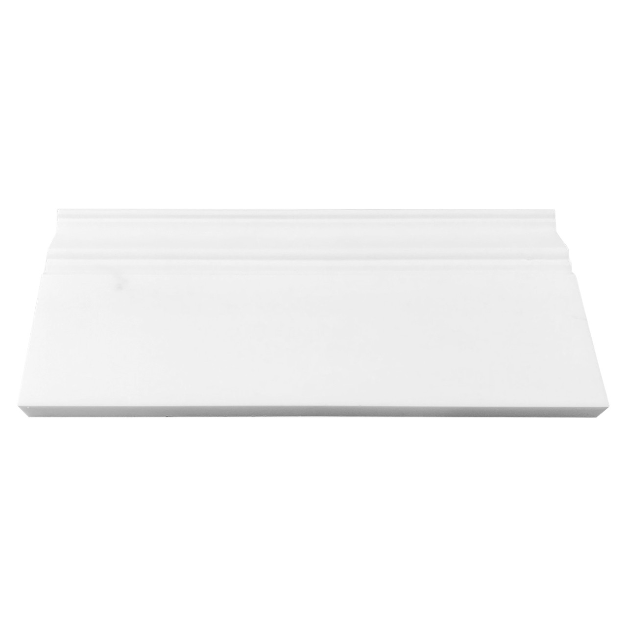 Thassos White Marble Baseboard Molding Honed