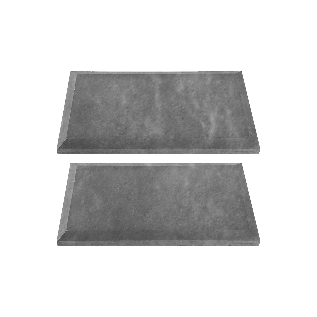 Bardiglio Gray Marble 3x6 Wide Big Bevel Subway Tile Honed