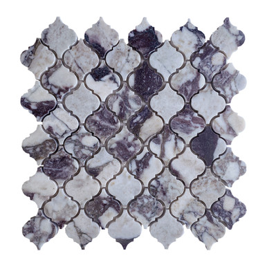 Viola Marble Arabesque Baroque Lantern Mosaic