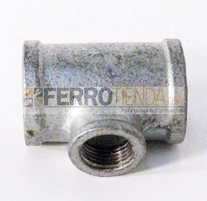 tee reducida galvanizada - Ferrotienda.com