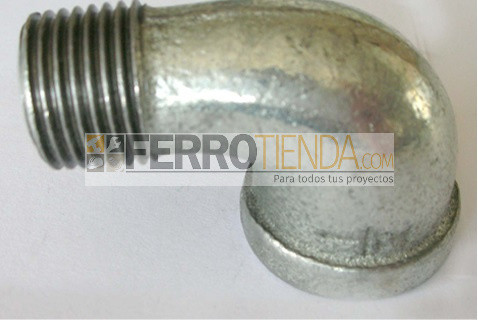 Codo cachimba galvanizado - Ferrotienda.com