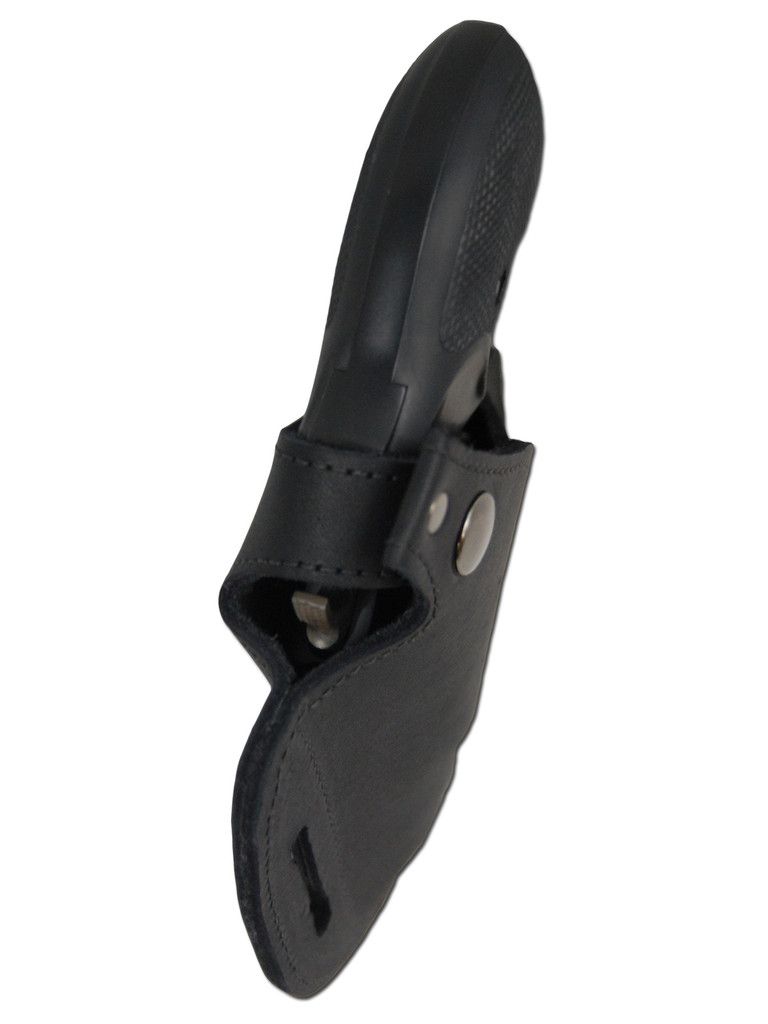 Black Leather Pancake Holster for .22 .38 .357 2" Revolvers - Barsony ...