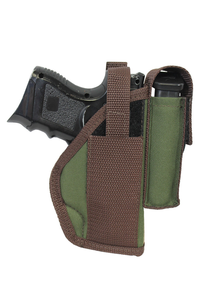 Belt Holster with Magazine Pouch for Compact 9mm 40 45 Pistols ...