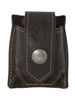 Brown Leather Single Belt Clip Speed Loader Pouch for .22 .38 .357 ...