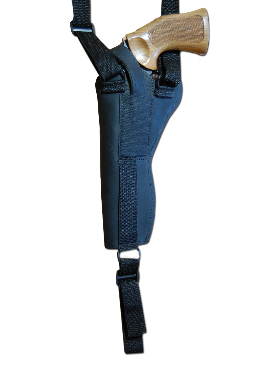 Leather Vertical Shoulder Holster for 4" Revolvers - Barsony Holsters