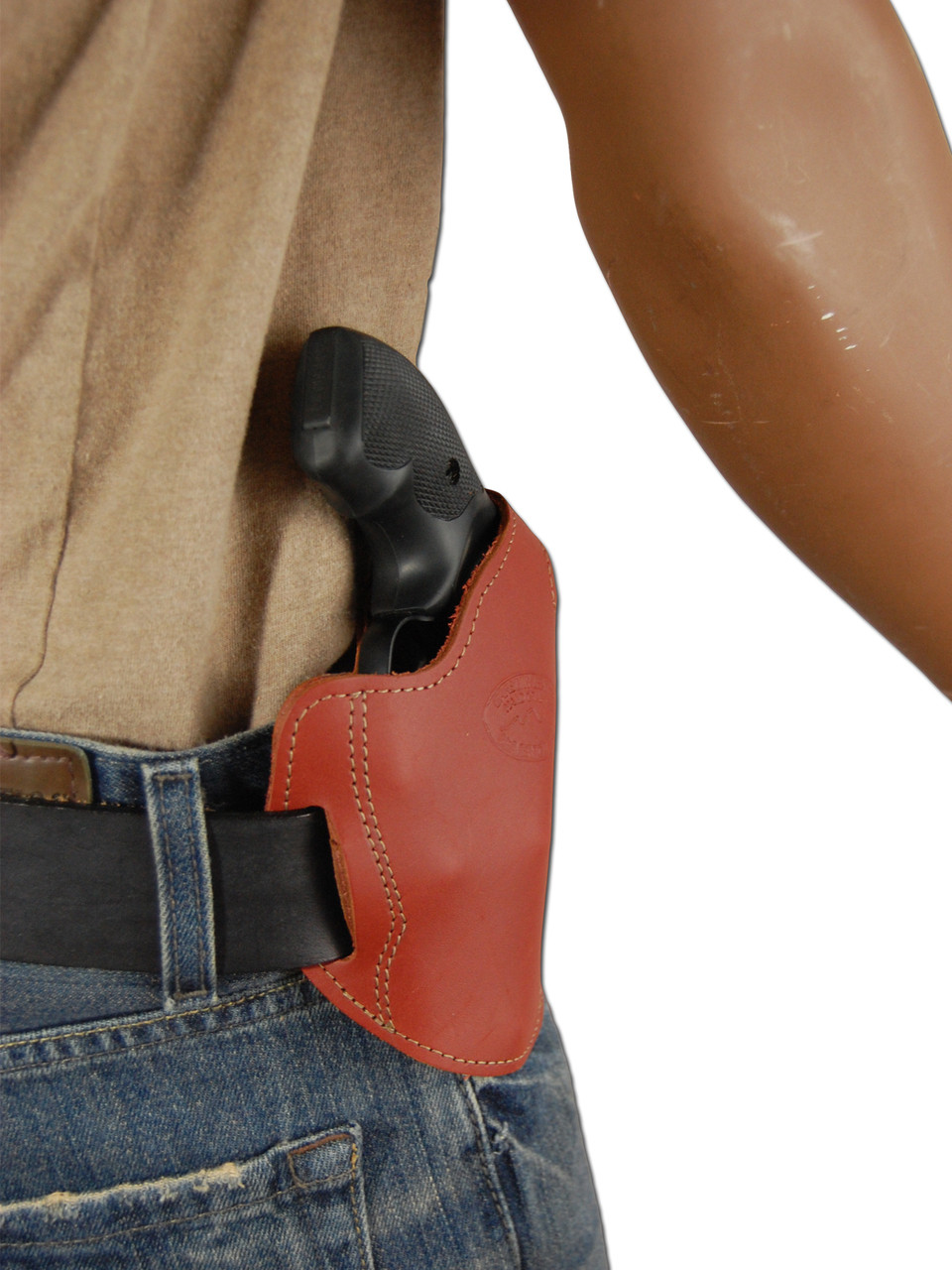 Burgundy Leather Pancake Holster for .22 .38 .357 2" Revolvers ...